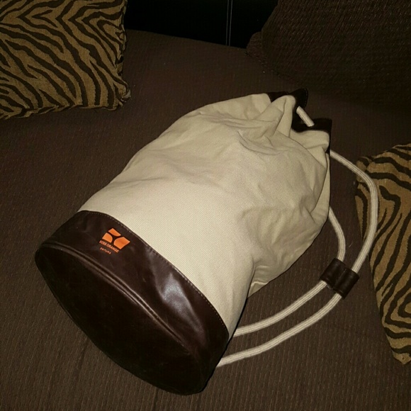 BOSS ORANGE | Bags | Boss Orange Canvas Duffle Bag With Pull String ...