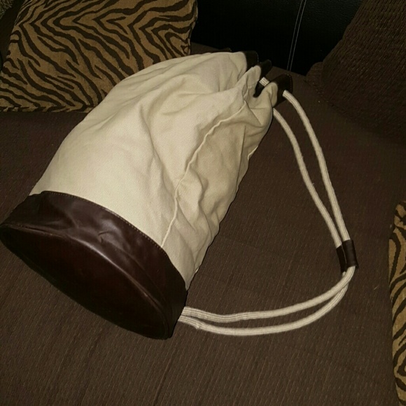 BOSS ORANGE | Bags | Boss Orange Canvas Duffle Bag With Pull String ...