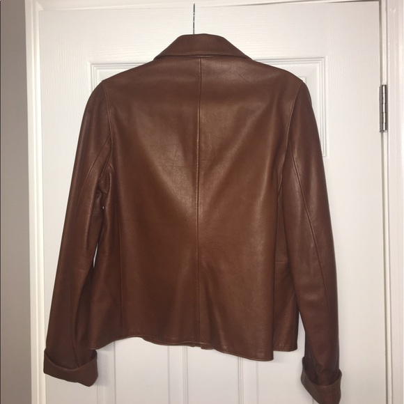 Ralph Lauren | Jackets & Coats | Ralph Lauren Genuine Brown Leather ...