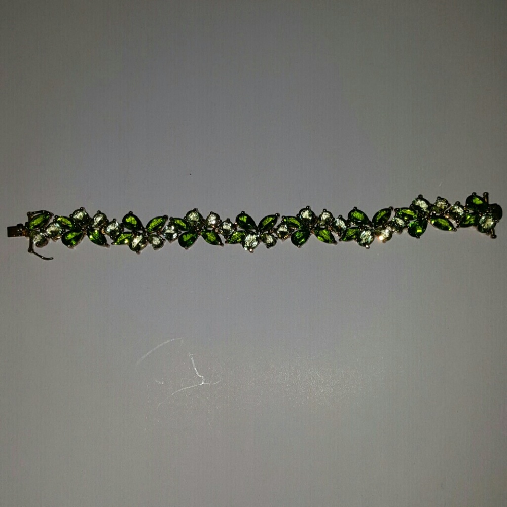 Suzanne Somers Beautiful Cz Peridot Colors Vermeil 92… - Gem