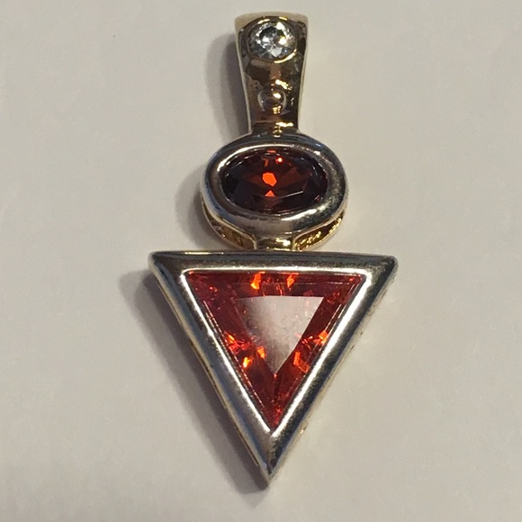 Jewelry | Pendant With Oval And Triangular Shaped Stone | Poshmark