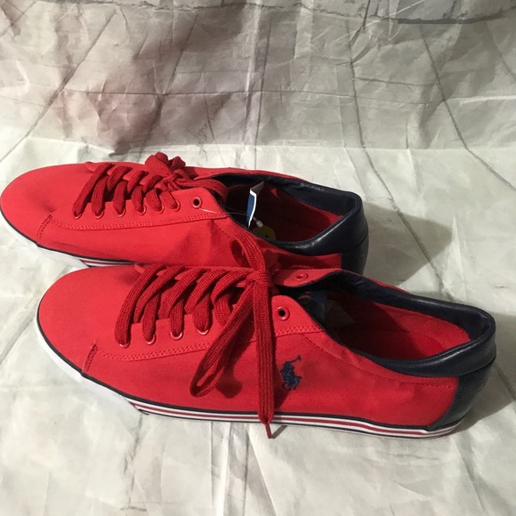 Polo Ralph Lauren | Shoes | Mens Polo Ralph Lauren Harvey Red Shoes Sz ...