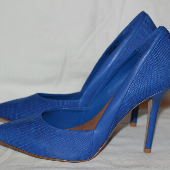 Justfab Luxe | Shoes | New Justfab Luxe Cobalt Blue Real Leather Pumps ...