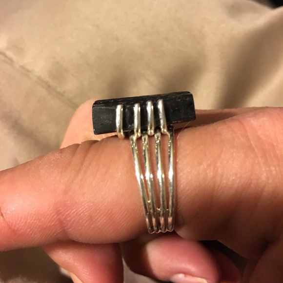 Jewelry | Stunning Black Tourmaline Triple Claw 925ss Ring | Poshmark