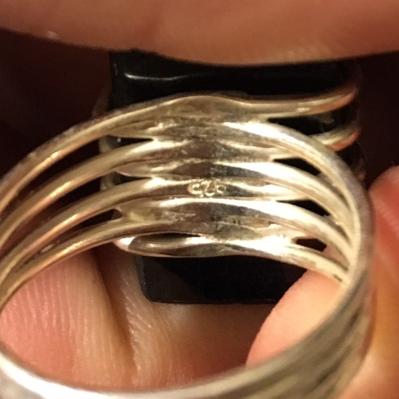 Jewelry | Stunning Black Tourmaline Triple Claw 925ss Ring | Poshmark