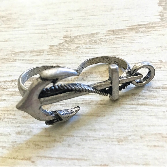 Jewelry | Anchor Boat Double Rings | Poshmark