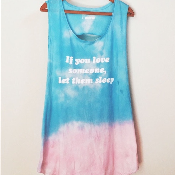 Jac Vanek | Tops | Jac Vanek Let Them Sleep Cut Out Tank | Poshmark