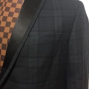 Bar III | Suits & Blazers | Bar Iii Tartan Gray Double Vent Plaid ...