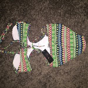 Swim | Multi Color Cut Out Monokini Swimsuit | Poshmark