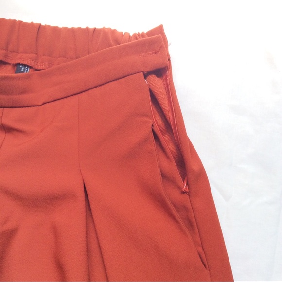 20% off Pants - Burnt orange culottes pants wide leg pants from Lilly 🎀 ...