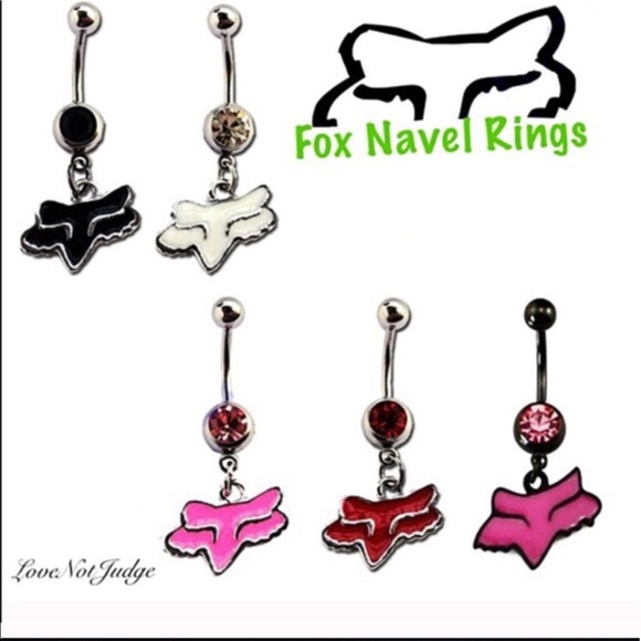 Fox | Jewelry | Nwt 2 Set Fox Racing Bling Navel Belly Button Ring ...