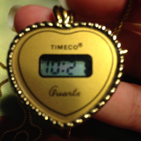American Apparel | Accessories | Timeco Heart Shaped Pendant Watch ...