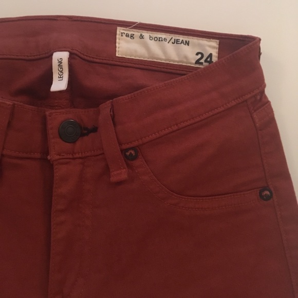 rag & bone | Jeans | Rag And Bone Burnt Orange Legging Jean Size 24 ...