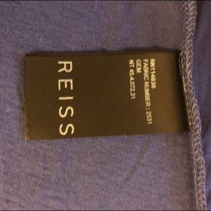 Reiss | Tops | Reiss Blue Gem Piping Top | Poshmark