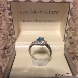 Jewelry | Sparkle Allure Blue Crystal Cocktail Ring | Poshmark