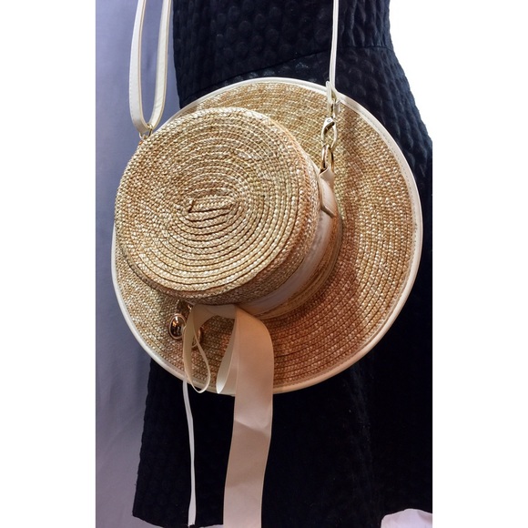 Bags | Straw Hat Crossbodybackpack Bag | Poshmark