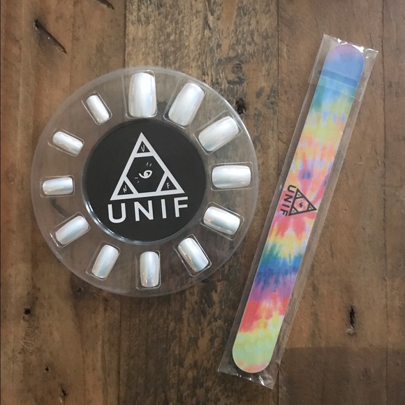 UNIF | Other | Nwts Unif Holo Nails White Iridescent | Poshmark