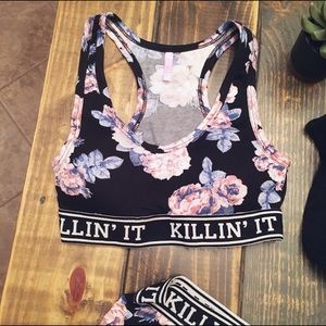 Rue21 | Intimates & Sleepwear | Nwt Rose Killin It Sports Bra Boyshorts ...