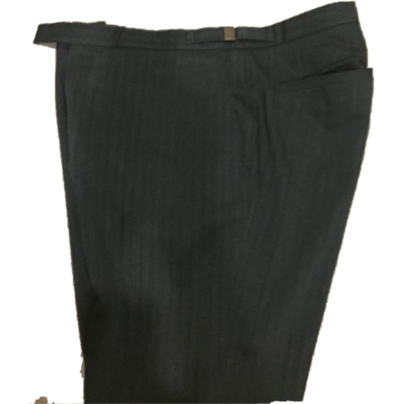 Hugo Boss | Pants | Hugo Boss Red Label Gray Blue Stripe Trousers 3r ...