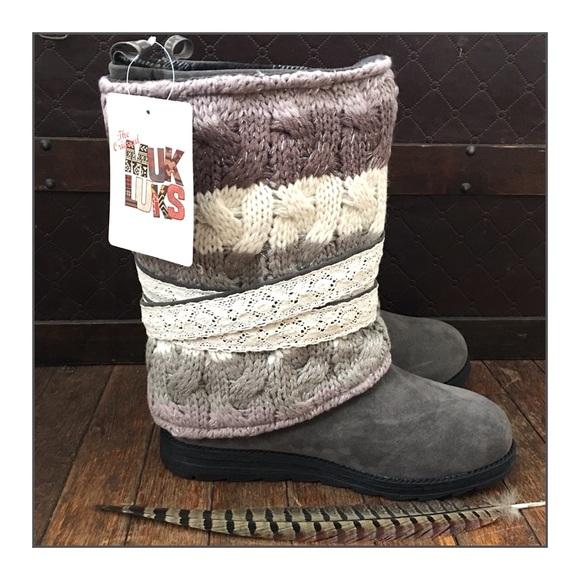Muk Luks | Shoes | Muk Luks Nevia Water Resistant Sweater Boot | Poshmark