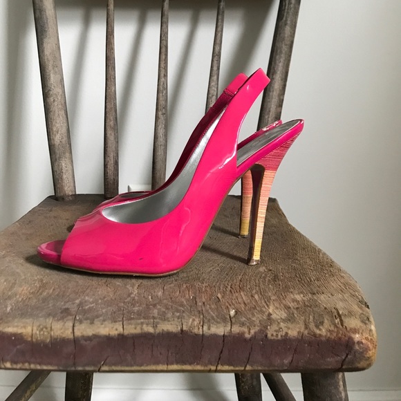 Jessica Simpson | Shoes | Jessica Simpson Hot Pink Open Toed Dressy ...