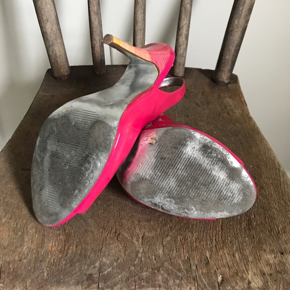 Jessica Simpson | Shoes | Jessica Simpson Hot Pink Open Toed Dressy ...
