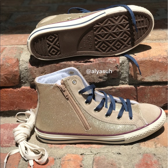 Converse | Shoes | Converse Ct Side Zip Hi Golden W Size 8w | Poshmark