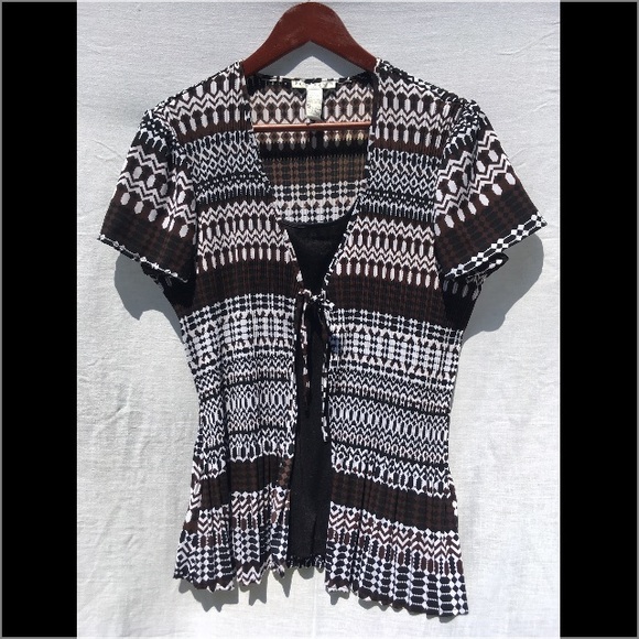 Fred David Stretch | Tops | Womens Fred David Stretch Shirt Short ...