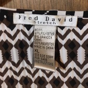 Fred David Stretch | Tops | Womens Fred David Stretch Shirt Short ...