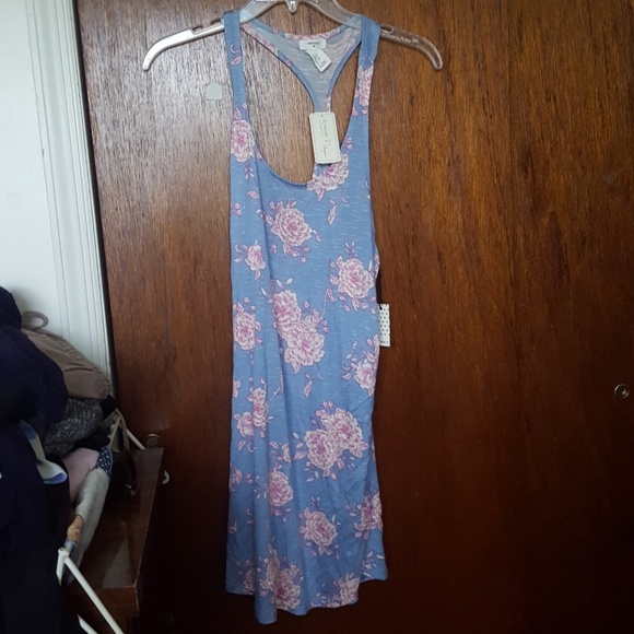 Forever 21 | Dresses | Racerback Blue Floral Dress | Poshmark