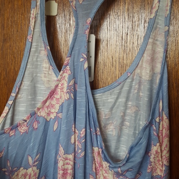 Forever 21 | Dresses | Racerback Blue Floral Dress | Poshmark