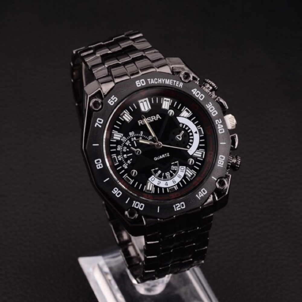 Luxury Brand Full Steel Business Quartz Watch - Gem