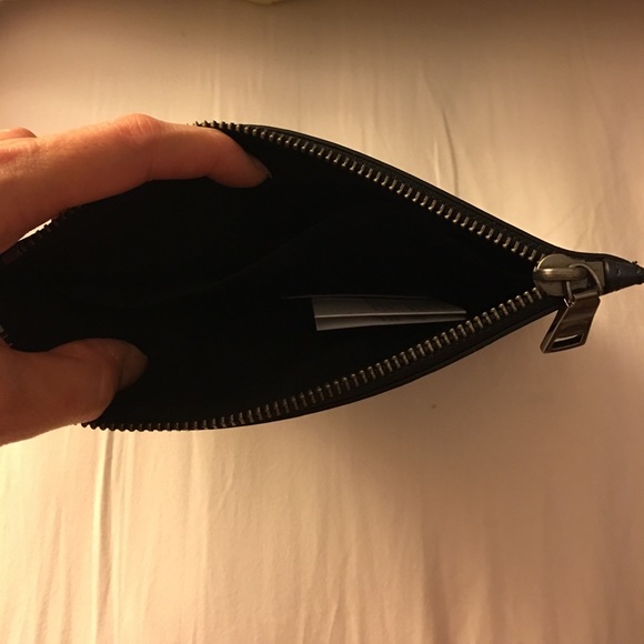 Coach | Bags | Nwt Coach Men Dark Navy Blue Leather Pouch | Poshmark