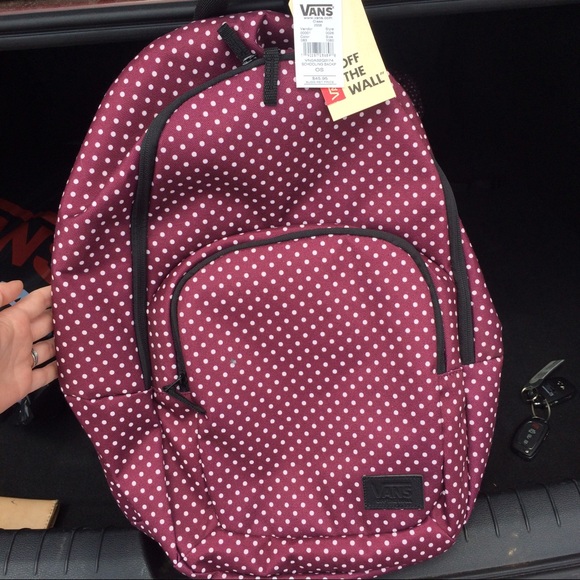 Vans | Bags | Salenew Vans 2pocket Book Bag Back Pack Polka | Poshmark
