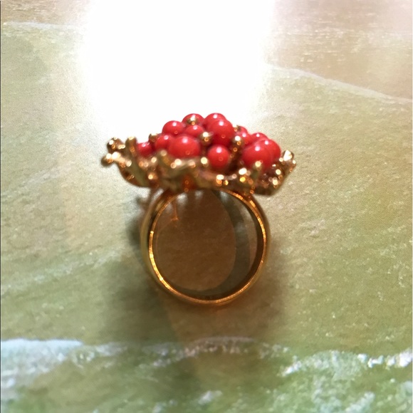 J. Crew | Jewelry | Fab J Crew Coral Cocktail Ring | Poshmark