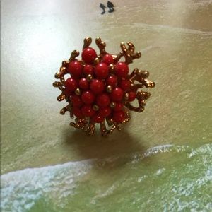 J. Crew | Jewelry | Fab J Crew Coral Cocktail Ring | Poshmark