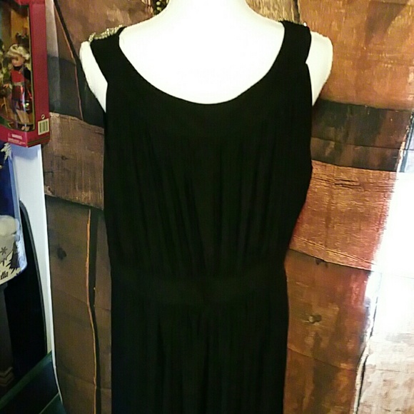 Haani | Dresses | Nwot Hanni Plus Sz 2x Maxi Blk Dress Wjewel Neckl ...