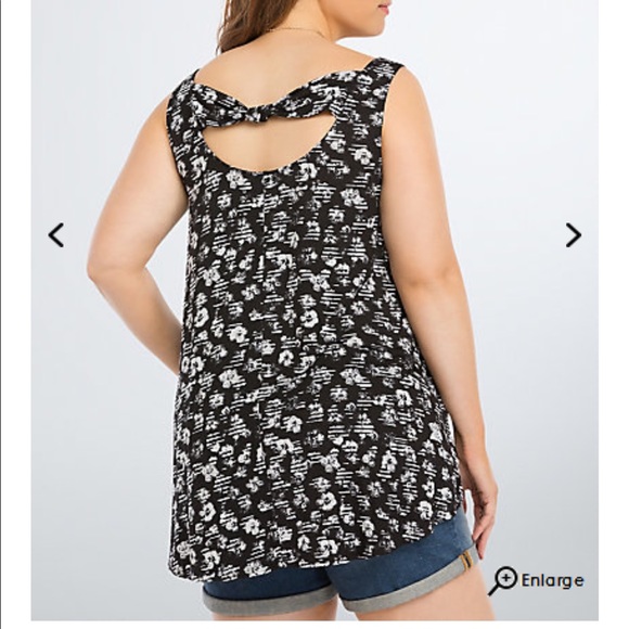 torrid | Tops | Nwt Torrid Floral Print Twist Back Tank Top | Poshmark
