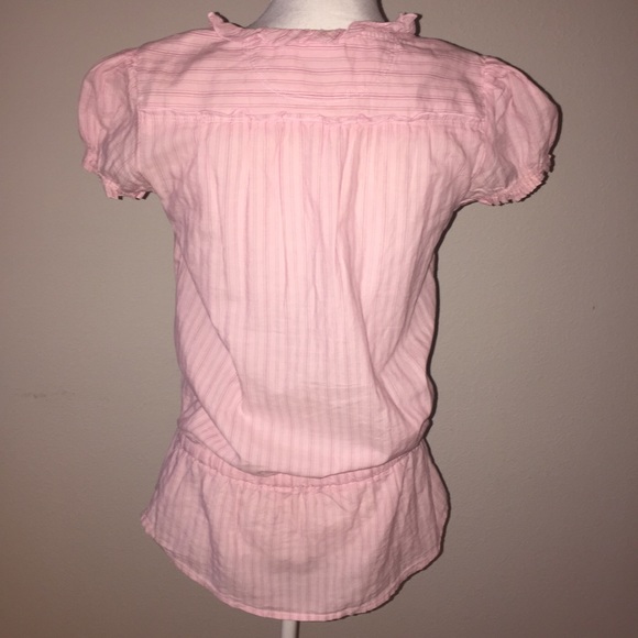 Converse | Tops | Converse One Star Pink Peasant Blouse | Poshmark