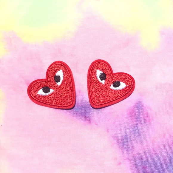 Comme des Garcons | Accessories | 2 Comme Des Garons Red Heart Eyes ...