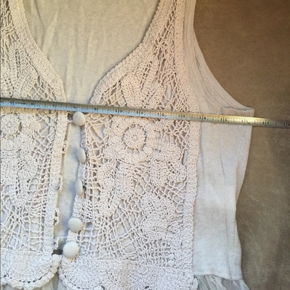 Mystree | Tops | Mystree Crochet Lace Vest Or Shrug Size Sm | Poshmark