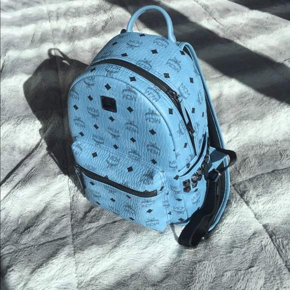 Baby Blue Mcm Backpack | semashow.com