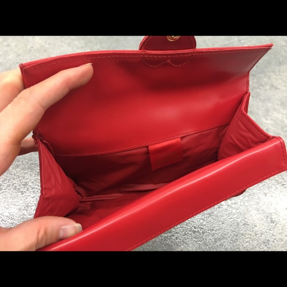 Clarins | Bags | Clarins Paris Red Queen Of Hearts Makeup Bag | Poshmark