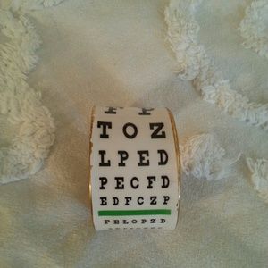 Anthropologie | Jewelry | Anthropologie Eye Chart Cuff | Poshmark