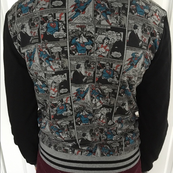 DC Comics | Jackets & Coats | Superman Comic Strip Jacket | Poshmark