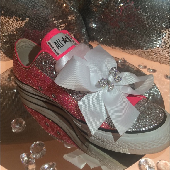 Converse | Shoes | Made To Order Hot Pink Custom Converse | Poshmark