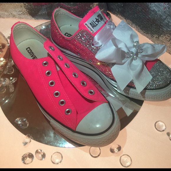 Converse | Shoes | Made To Order Hot Pink Custom Converse | Poshmark