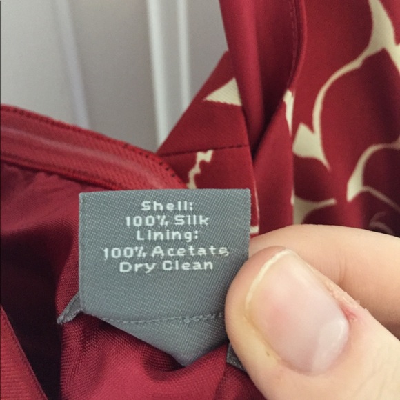 Ann Taylor | Dresses | Silk Beautiful Crimson Pattern Silk Halter Dress ...