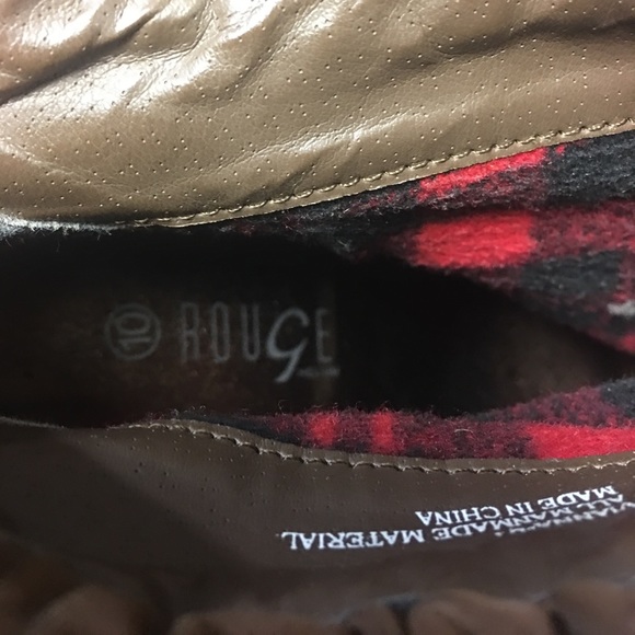 Rouge Helium | Shoes | Rouge Platform Wedge Wooden Heel Ankle Booties ...