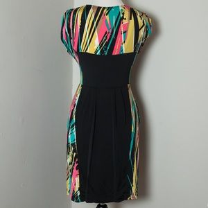 BCBGMaxAzria | Dresses | Bcbgmaxazria Colorblock Cocktail Dress | Poshmark